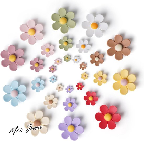 Mrs. Jones Winter Shore 3D Bloemen Magneten - Kleine Kleurrijke ...