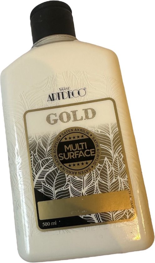 Artdeco Gold Multi-Surface Acrylverf 500ml Wit , Glasverf, houtverf ...