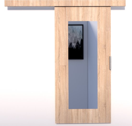 Maxi Maja - Kledingkast Schuifdeur - Schuifdeurkast - Spiegel - 96x205 | bol