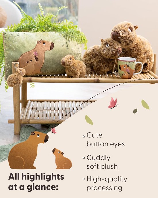 Capybara Knuffel - Capibara Knuffel - Knuffeldier - Speelgoed - Cadeau ...