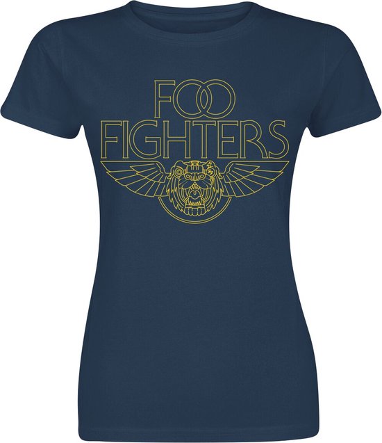 Foo Fighters Tiger Wings T-shirt navy S - Katoen - Band merch, Bands | bol