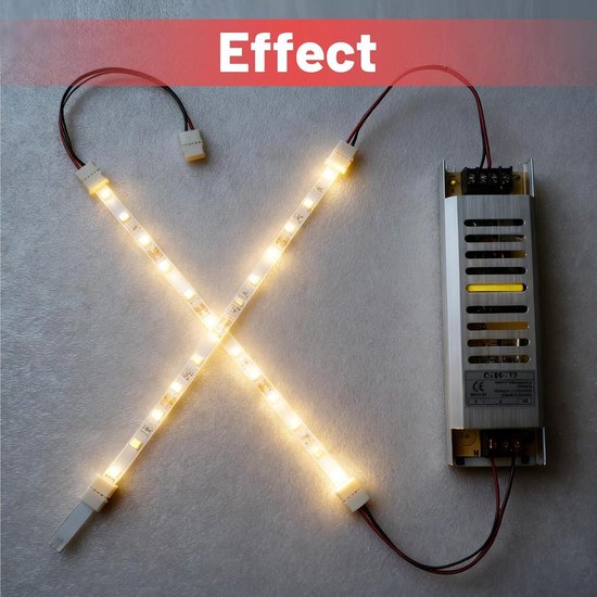10 meter elektriciteitsdraad beldraad zwart rood 22AWG verlengkabel LED ...