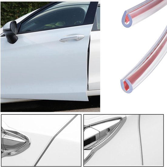 Rubberen Autorandbescherming voor Autodeur - Bescherming tegen Krassen ...