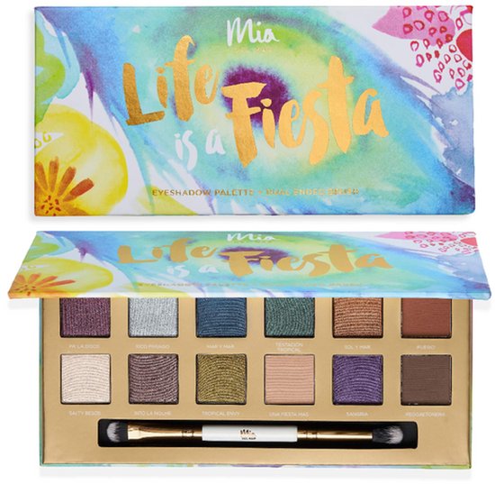Mia del Mar - Life is a Fiesta - Eyeshadow Palette - Oogschaduw - 12 ...