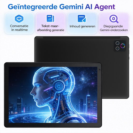 Hotlight Tablet C108 - Android 15 - 10.1 inch - 128GB ROM - Met ...