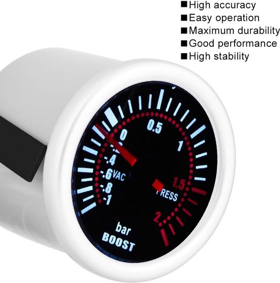 Turbo Boost Meter, 2" Auto Universele 12V LED Digitale Turbo Boost PSI ...