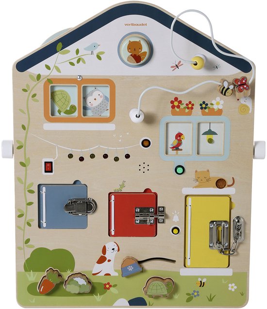 Vertbaudet Activiteitenbord met geluid en licht van FSC®-hout | Games | bol