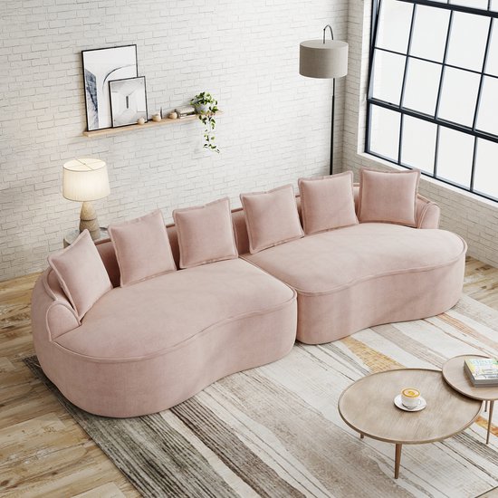 HAUSS SPOLE Hoekbank - Modulaire 4-Zits Bank - Chaise Longue Met Diepe ...