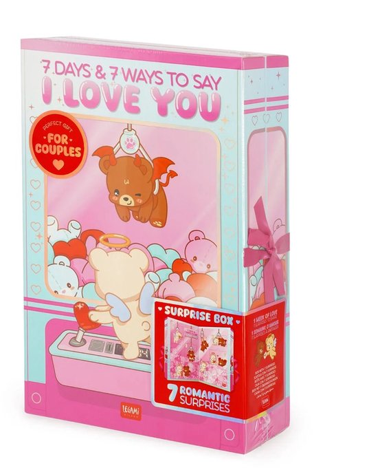 Box with 7 Surprises - 7 Days & 7 Ways to Say I Love You - Valentine's ...