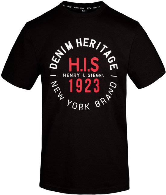 H.I.S T-Shirt Denim Heritage Big Logo | bol