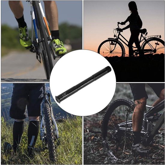 Allecto plus - Aluminium 15Mm Steekas voor Fiets Voornaaf in Zwart ...
