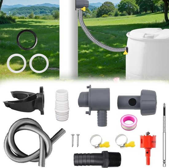 Rain Thief - Water Collection System - Rain Barrel Connector Set ...