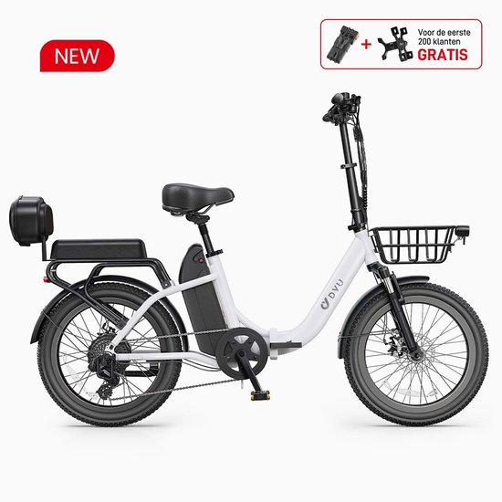 DYU C9 elektrische vouwfiets - 20 inch e-bike - 150 km bereik - 250W | bol