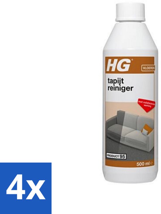 4 x HG Tapijtreiniger 500 ml - Tapijtreiniger - Tapijt Schoonmaken ...