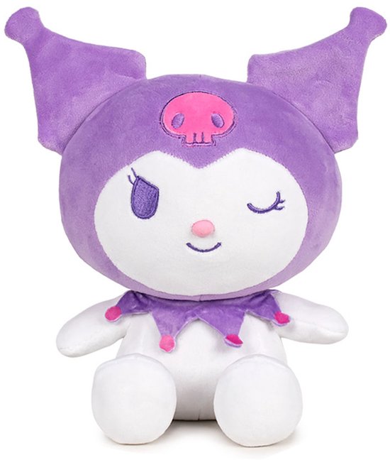 Hello Kitty - 16cmKuromi Paarse Knuffel | bol