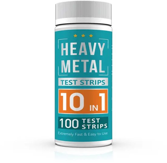 10-in-1 Heavy Metal Teststrips – 100 stuks voor Lood, Kwik, Chroom ...