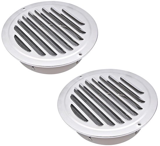 TRANKIELO® - Hoge kwaliteit RVS Ventilatierooster – 200mm – Rond met ...