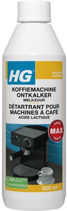 12 x HG Koffiemachine Ontkalker Melkzuur 500 ml - Koffiemachine ...
