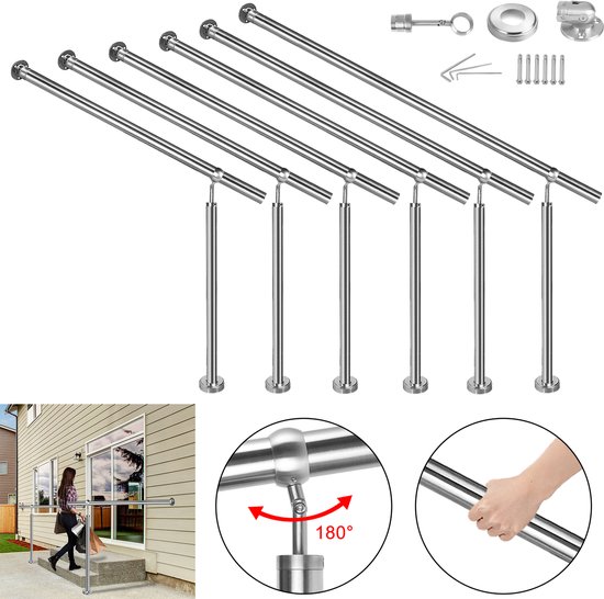 RVS Leuning Entree Leuning Trapleuning Wand Leuning Leuning Voor Trap ...