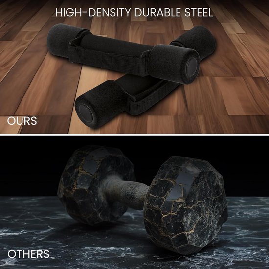 2x schuim dumbbell handgewichten - 0,5 kg - Fitness pilates wandelen ...
