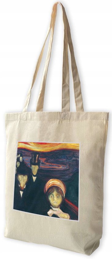 Edvard Munch Angst Shopper Tas met Opdruk - Canvas | bol