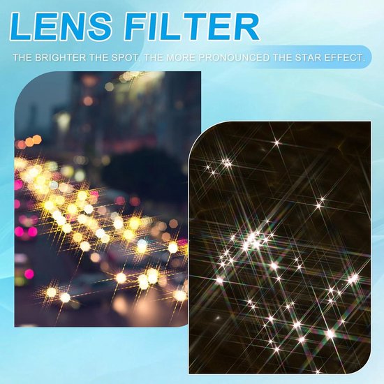 Lensfilterset met 77mm sterfilter en Starburst filters voor ...