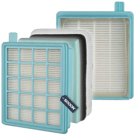 SQOON HEPA Filterset - Philips PowerPro Compactfilters - FC8058/01 | bol