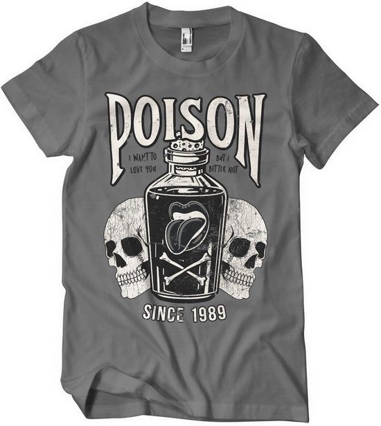 Hybris Poison T-Shirt Dark-Grey-S | bol