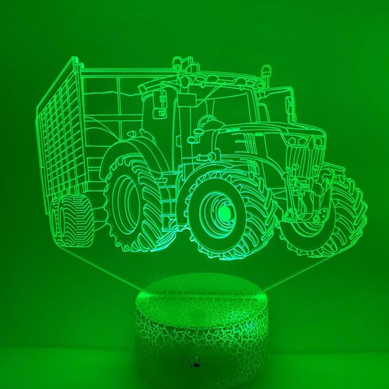 3D LED LAMP - TRACTOR MET AANHANGER 4 | bol