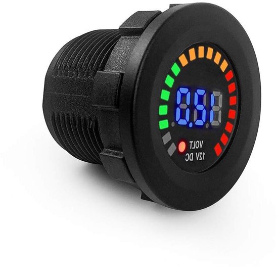 Allecto plus - Auto voltmeter 12V met LED display, waterdicht en ...