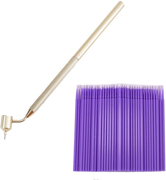 1 x Angled Fine Line Painting Pen Liquid Writing Pen with 100 Pieces ...