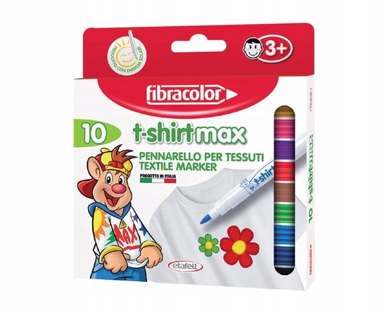 Fibracolor T-Shirt Max Markers - 10 Stuks | bol
