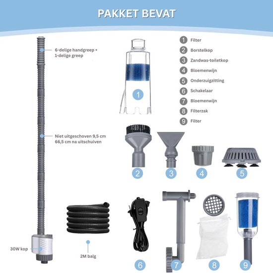 Aquarium Stofzuiger - Bodemreiniger - Decoratie | bol