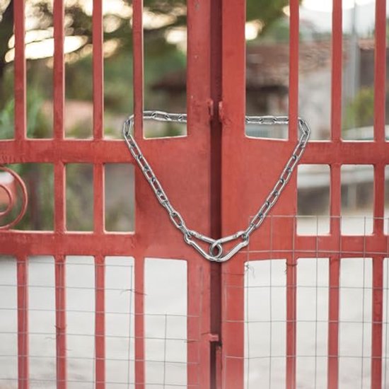 Gate Chain, 61cm Stainless Steel Hanging Swing Chain With Carabiners With Two Ends... | bol