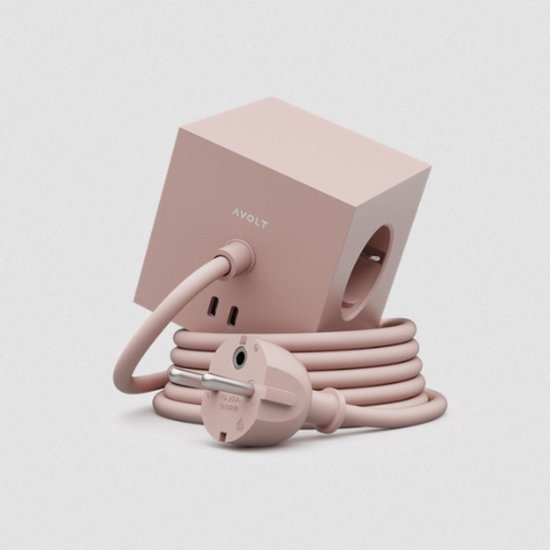 Avolt Square 1 | Design Stekkerdoos met USB-C & 3 Meter Kabel - New ...