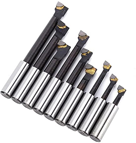 9 Stks Boring Bar Set, 12mm F1 Type Staal CNC Draaibank Tool Holding ...