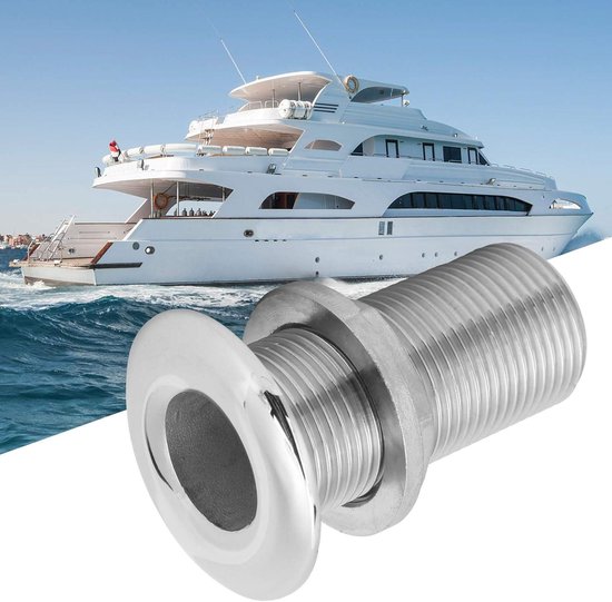 Premium bootshelm-accessoires set van 2 - RVS recht ventiel 79 mm voor ...
