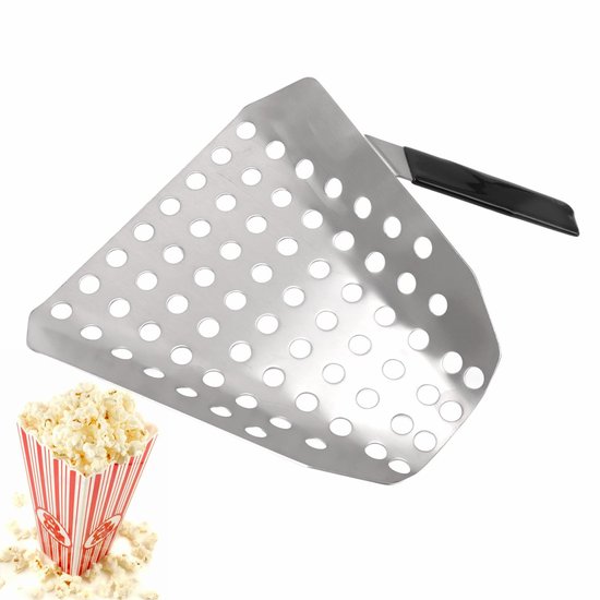 Popcorn Scoop, Stainless Steel Hand Scoop with Cone End Kitchenware ...
