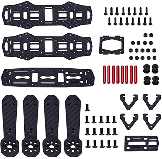 Drone Frame Set with Screws, 2 Types X-Rail 250mm Quadcopter Drone ...