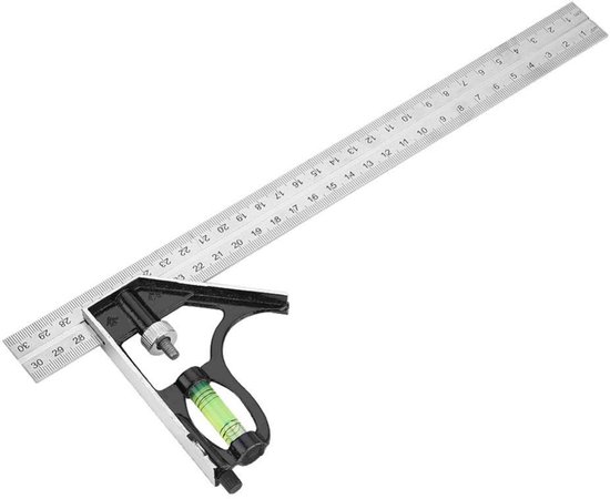 measuring ruler, 300mm 12 inch adjustable combination square rule metal ...