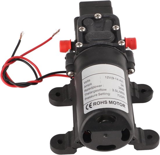 Allecto plus - Hogedrukmembraanpomp 12V DC Zoetwaterpomp voor RV Marine ...