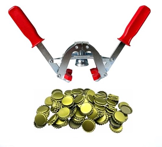 Handmatige Bierfles Capper Tool met 150 Caps - 26mm Bier Kurken Machine ...