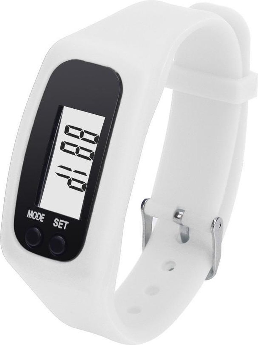 Digitale stappenteller | calorieteller | wit | bol