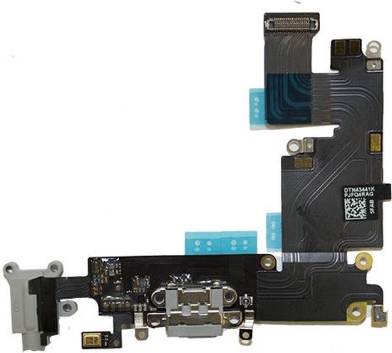 Dock connector iPhone 6 zwart / grijs oplaadpoort flex reparatie ...