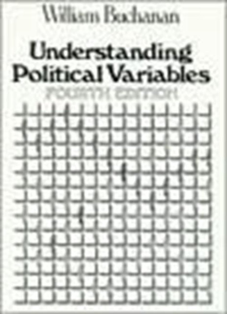 Understanding Political Variables, William Buchanan | 9780023163609 ...