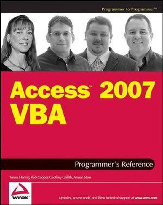 Access 2007 Vba Programmer S Reference Teresa Hennig 9780470047033 Boeken