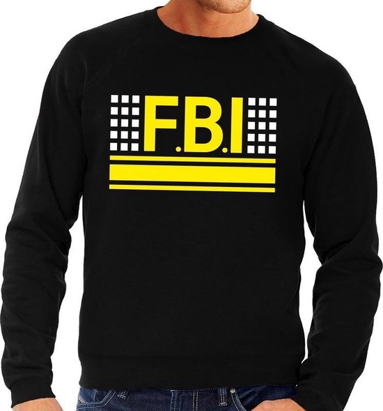 Politie FBI logo zwarte sweater voor heren - Geheim agent ...