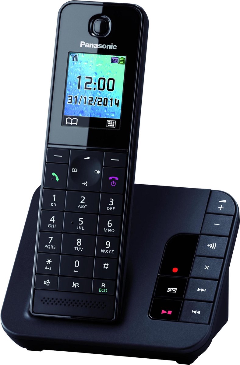 Panasonic KX-TGH220GB - Single DECT telefoon - Antwoordapparaat - Zwart ...