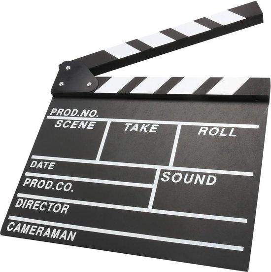 Clapperboard TV Film Film Clapper Board Handmade Colorful Erase Director Cut... | bol.com