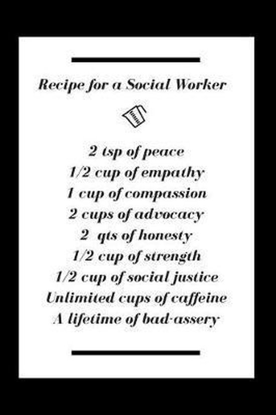 Recipe For A Social Worker, Dakota Gardens | 9781798243251 | Boeken ...